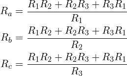 Simple Wye Delta Transformation Circuit
