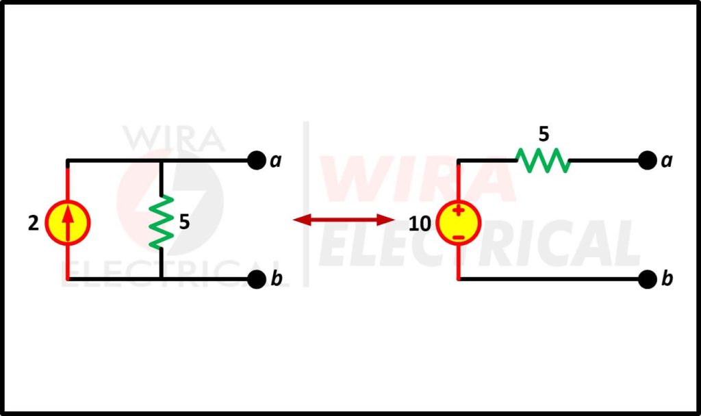 Source Transformation Theorem – Formula and Examples | Wira Electrical